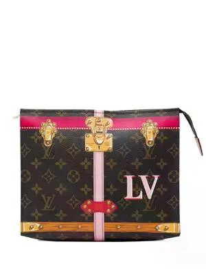 LOUIS VUITTON 2018 Monogram Summer Trunks Toiletry Pouch 26 Clutch Bag