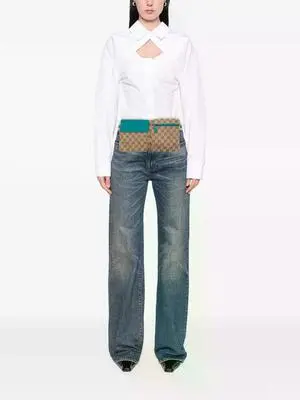 Gucci 2000-2015 Gg Canvas Web Double Pocket Belt Bag