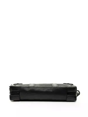 LOUIS VUITTON 2010-2026 Monogram Taurillon Soft Trunk Wallet Crossbody Bag - Black