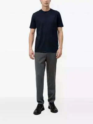 BOSS Slim-fit Trousers In Micro-patterned Fabric