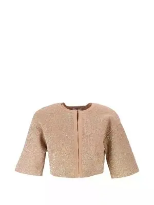 Elisabetta Franchi Knit Top With Sequins