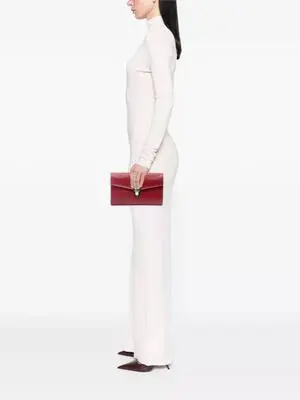 Prada 2013-2026 Saffiano Envelope Pushlock Clutch Bag