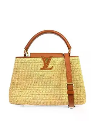 LOUIS VUITTON Capucines Raffia Tote Bag