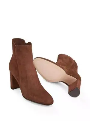 GIANVITO ROSSI Suede Block-heel Ankle Boots