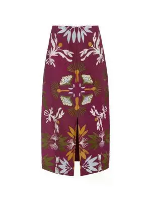 MARIE OLIVER Meara Embroidered Midi Skirt
