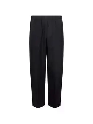 COSTUMEIN Pressed-crease Straight-leg Trousers - Black