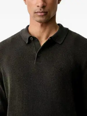 Marc O'polo Long-sleeve Embroidered-logo Polo Sweater