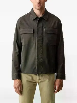 Marc O'polo Flap-pocket Long-sleeve Overshirt - Brown