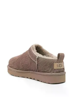 UGG Calf-hair Logo-patch Ankle Boots