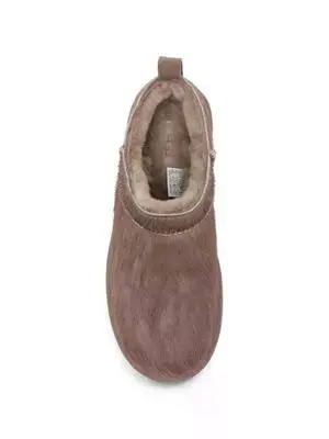 UGG Calf-hair Logo-patch Ankle Boots