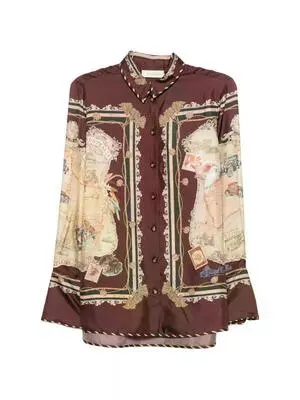 Zimmermann Silk Scarf Print Shirt