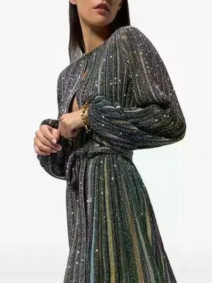 Missoni V-neck Belted Dress