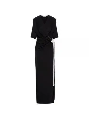 V:PM ATELIER Samantha Draped Maxi Dress