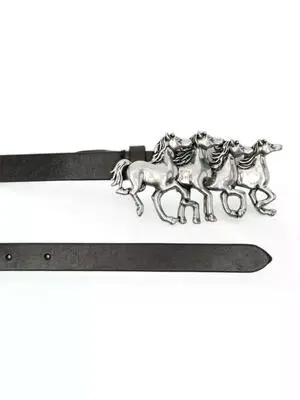 Chloé Horse-buckle Leather Belt