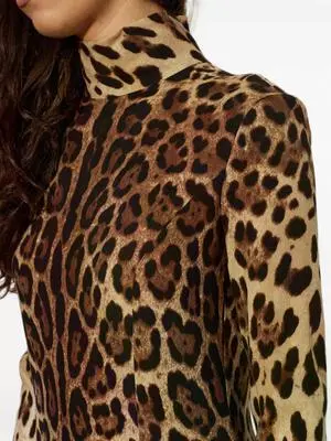 Dolce & Gabbana Leopard-print Maxi Wrap Dress