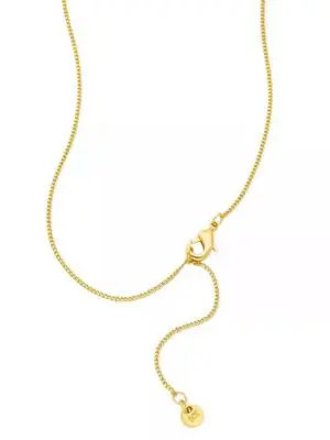Michael Kors Crystal-pendant Curb-chain Necklace