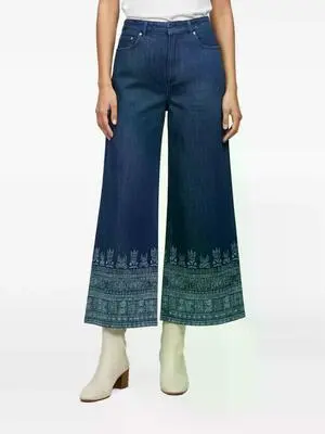Dior Printed Wide-leg Jeans