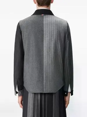 Thom Browne Flannel Fun-mix Banker-stripe Jacket