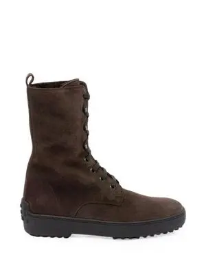 TOD'S Winter Gommino Ankle Boots In Suede