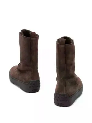 TOD'S Winter Gommino Ankle Boots In Suede