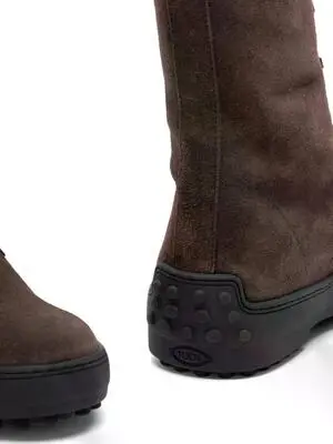 TOD'S Winter Gommino Ankle Boots In Suede