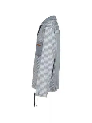 Marni Striped Denim Shirt Jacket