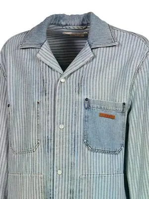 Marni Striped Denim Shirt Jacket