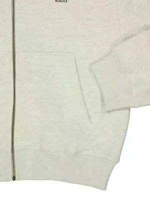 Off-White Logo-print Zip-up Hoodie