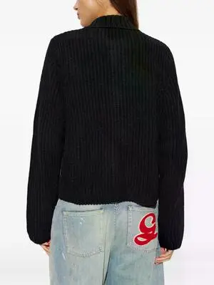 Carhartt Work In Progress Michigan Ribbed-knit Cardigan - Black