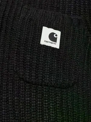 Carhartt Work In Progress Michigan Ribbed-knit Cardigan - Black