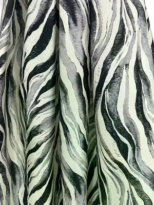 LUNATICA MILANO Savanna Zebra-print Pleated Midi Skirt
