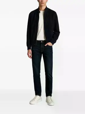 Zegna Ribbed-trim Bomber Jacket