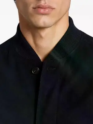 Zegna Ribbed-trim Bomber Jacket