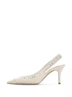 ARTEANA Trieste Embellished Crochet Slingback Pumps
