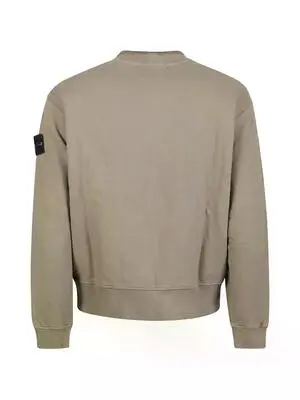 Stone Island 6100022 Brushed Organic-cotton Fleece Sweatshirt - Green