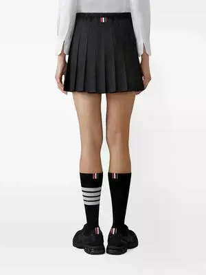 Thom Browne Ripstop Pleated Mini Skirt