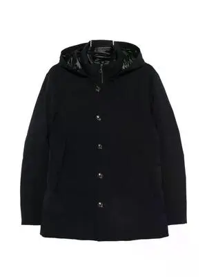 MONTECORE Hooded Button-up Jacket - Black