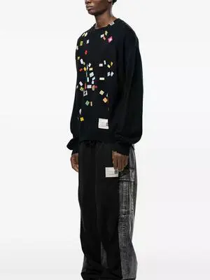 Mihara Yasuhiro Price Tag Sticker Knit Sweater