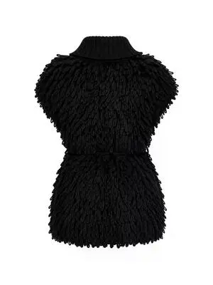 Liu Jo Loop-knit Sleeveless Jacket
