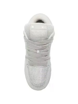 Amiri Crystal Embellished Ma-1 Sneakers - Grey