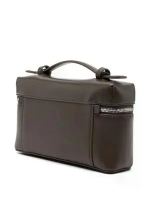 Emporio Armani Logo Zip-around Shoulder Bag - Brown