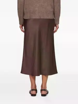 Loulou De Saison Satin Midi Skirt