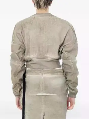 Rick Owens Flight Long-sleeve Cropped Bomber Jacket