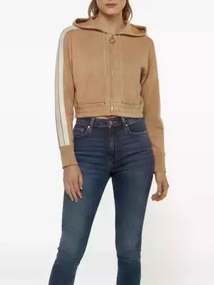 Sandro Side-stripe Hoodie - Neutrals