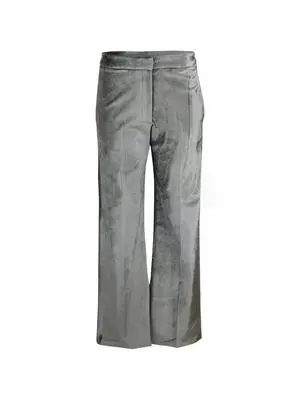 SUSAN BENDER Velvet Wide-leg Trousers