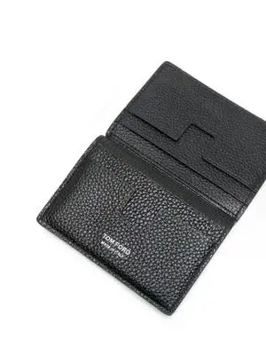 TOM FORD Hammered-leather Bi-fold Wallet