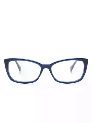 Max Mara Rectangle-frame Glasses - Blue