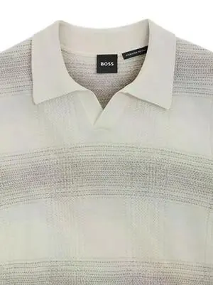 BOSS Check-pattern Short-sleeve Sweater