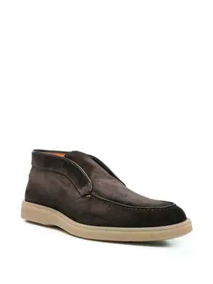 Santoni Suede Slip-on Desert Boots