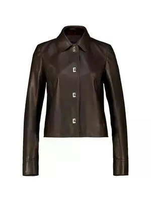 FERRAGAMO Boxy Nubuck Jacket - Brown